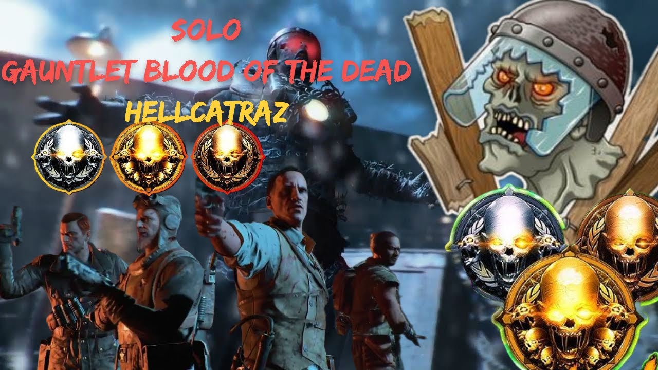 BO4 Zombies Modo Provação Sangue dos Mortos (Inferno Alcatraz) SOLO com ...