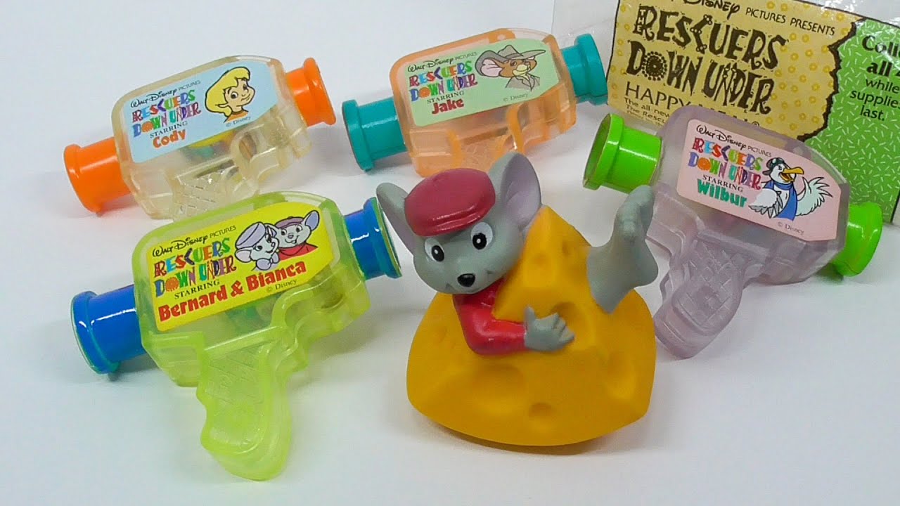 1990 ビアンカの大冒険 ハッピーセット Rescuers Down Under Mcdonald's Happy Meal Toys ...
