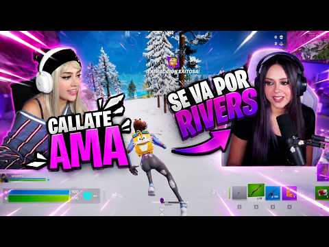 ARI y AMA BROMEAN mientras JUEGAN FORTNITE 😂😝 #arigameplays #amablitz #rivari