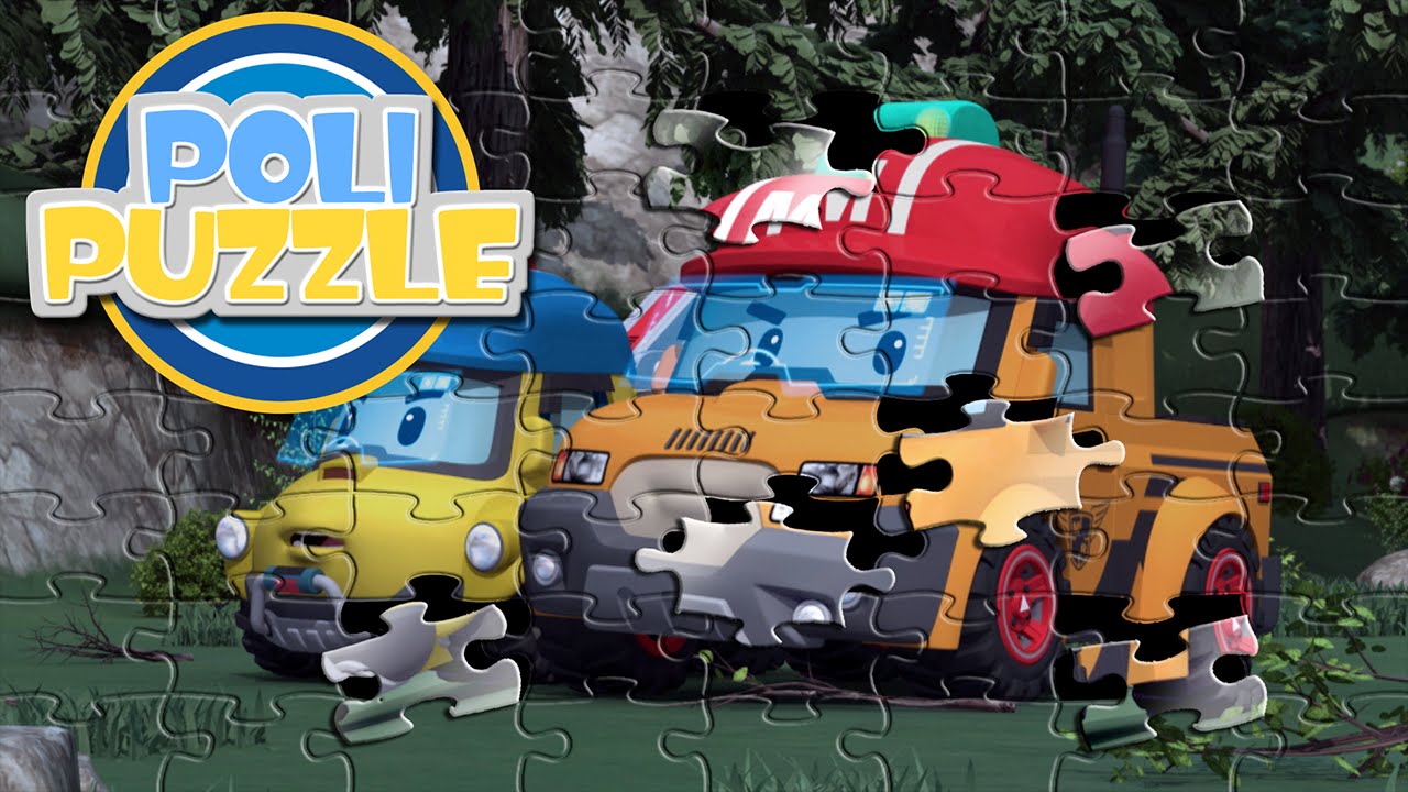 POLI PUZZLE Series 01.Poacher_Mark&Bucky | Robocar Poli Special - YouTube