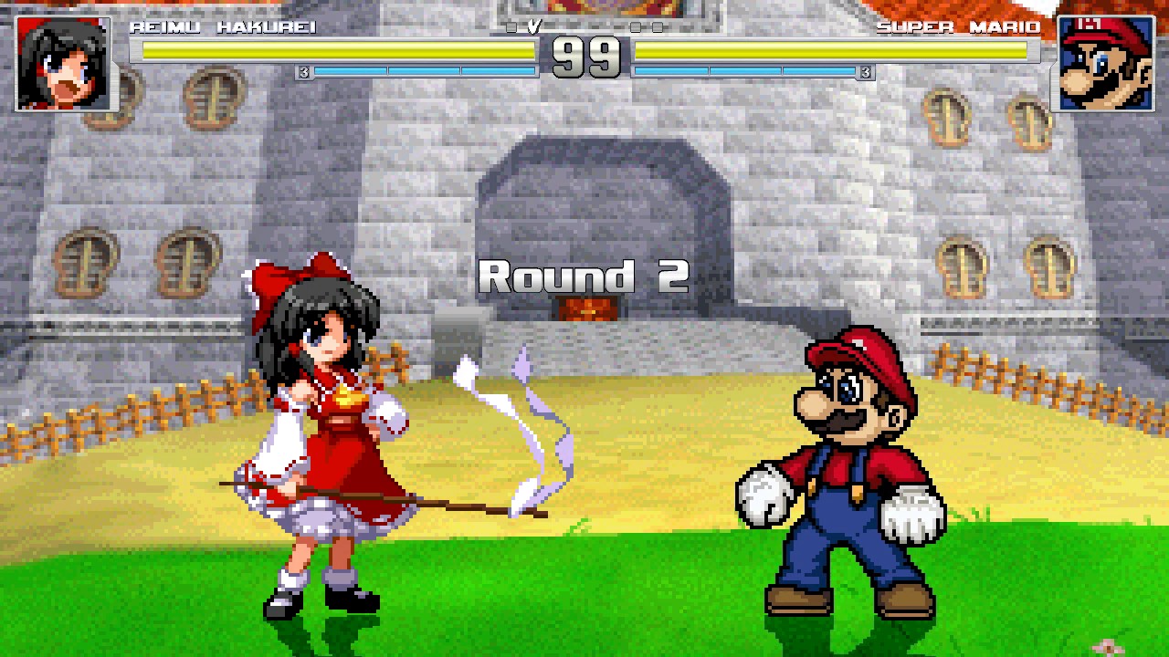 M.U.G.E.N - Reimu Hakurei (Me) vs Mario (AI Lv. 8 + AI Cheat Off) at ...