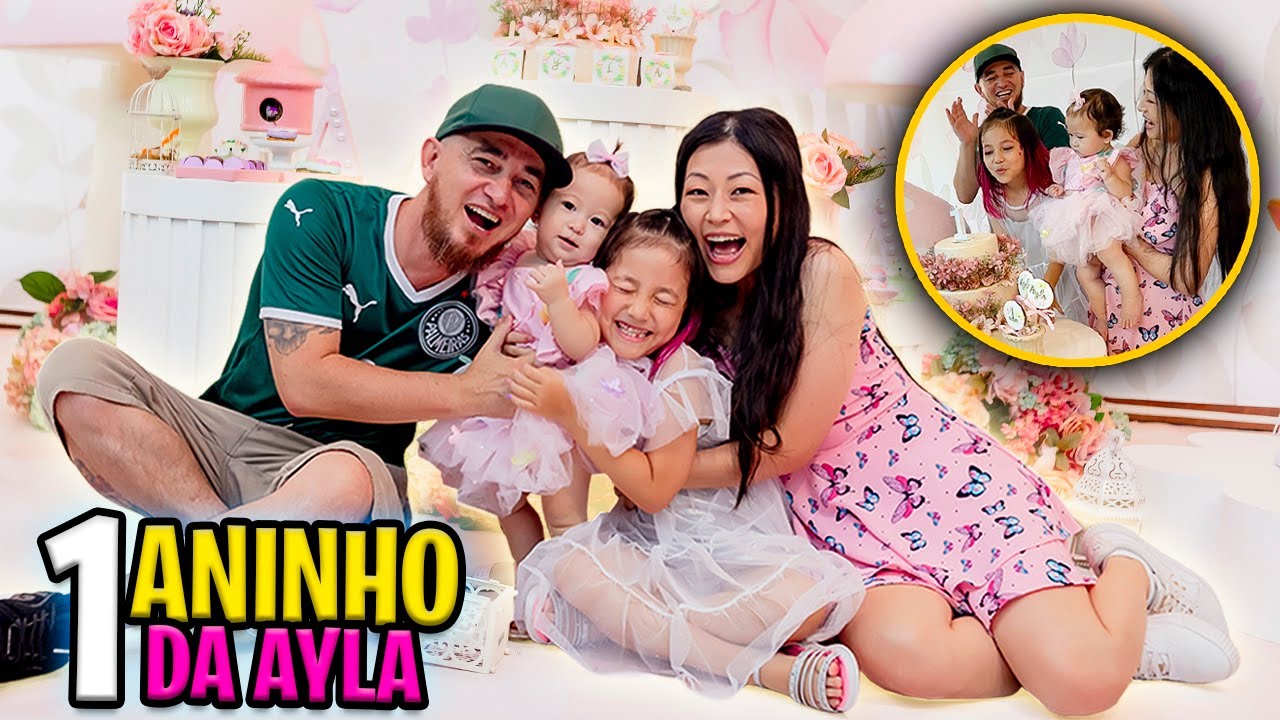 FINALMENTE CHEGOU A FESTA DE 1 ANO DA AYLA!!! | YU e FAMÍLIA - YouTube