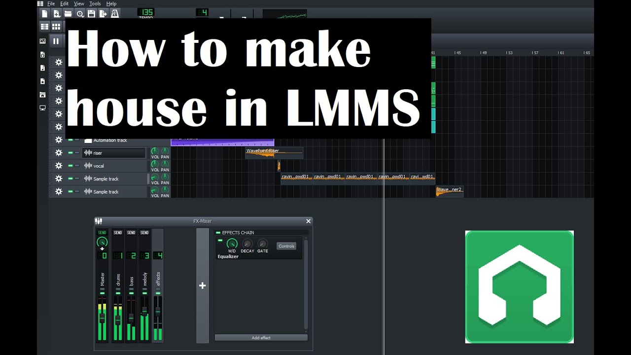 how to make your first house track in #lmms - YouTube
