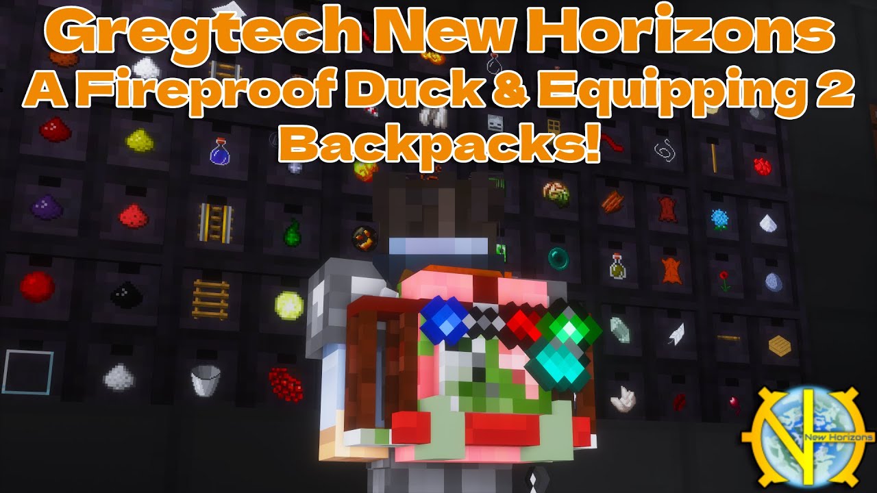 Gregtech New Horizons Guide E16: Adventure Backpacks & Grant Fire ...