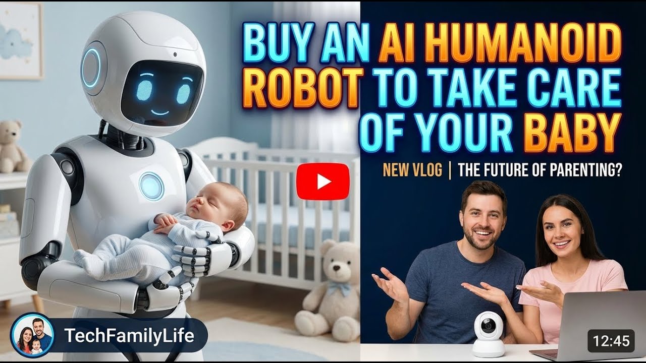 Buy an AI Humanoid Robot to Take Care of Your Baby - YouTube