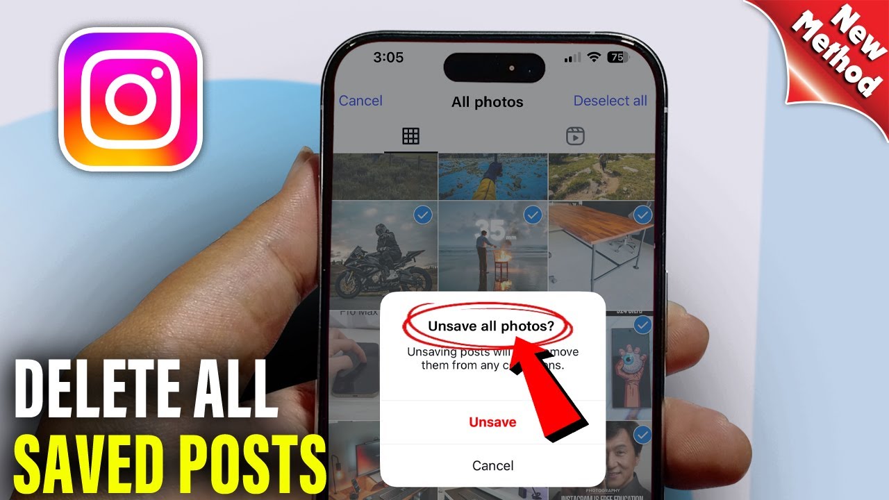 How to Delete All Saved Posts on Instagram At Once on iPhone or Android ...