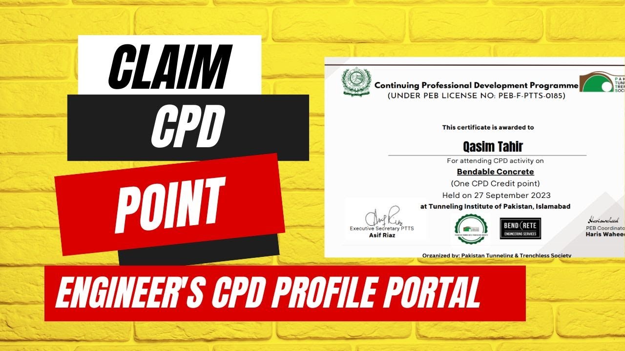 How to add CPD points In PEC engineers Profile - YouTube