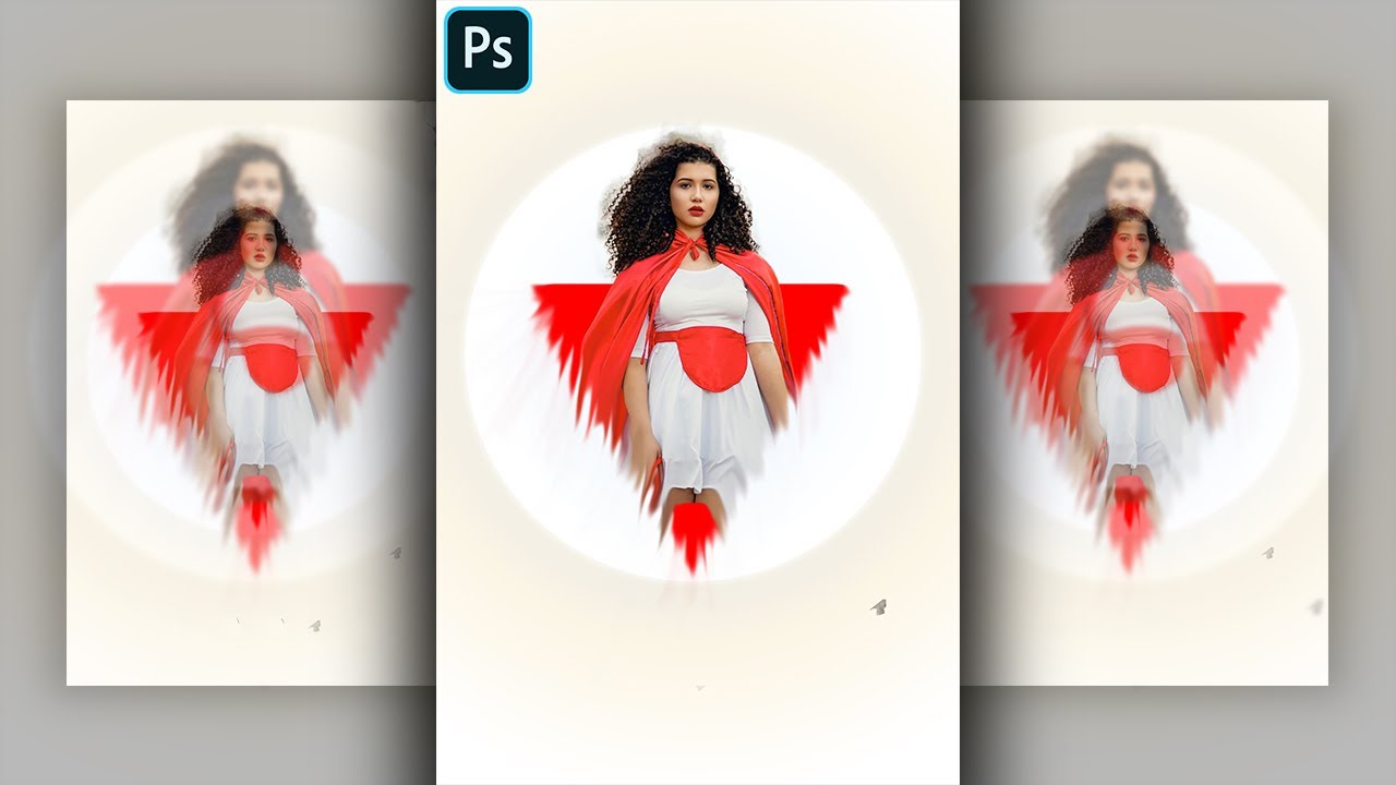 How to Make a Create Triangle Pop Out Portrait Effect -Triangle Effect ...