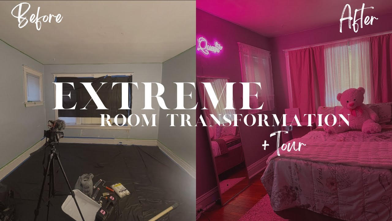 EXTREME ROOM TRANSFORMATION + TOUR| 2024, Decorating, Painting, and ...