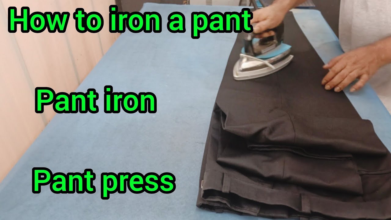 How to pant iron|how to iron pants|pant stri - YouTube