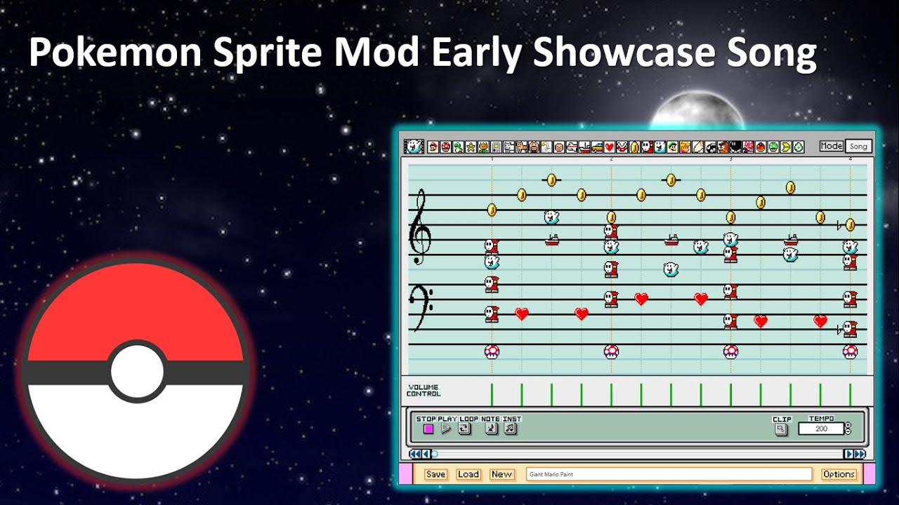 Pokemon Sprite Mod Early Showcase | Giant Mario Paint Original ...