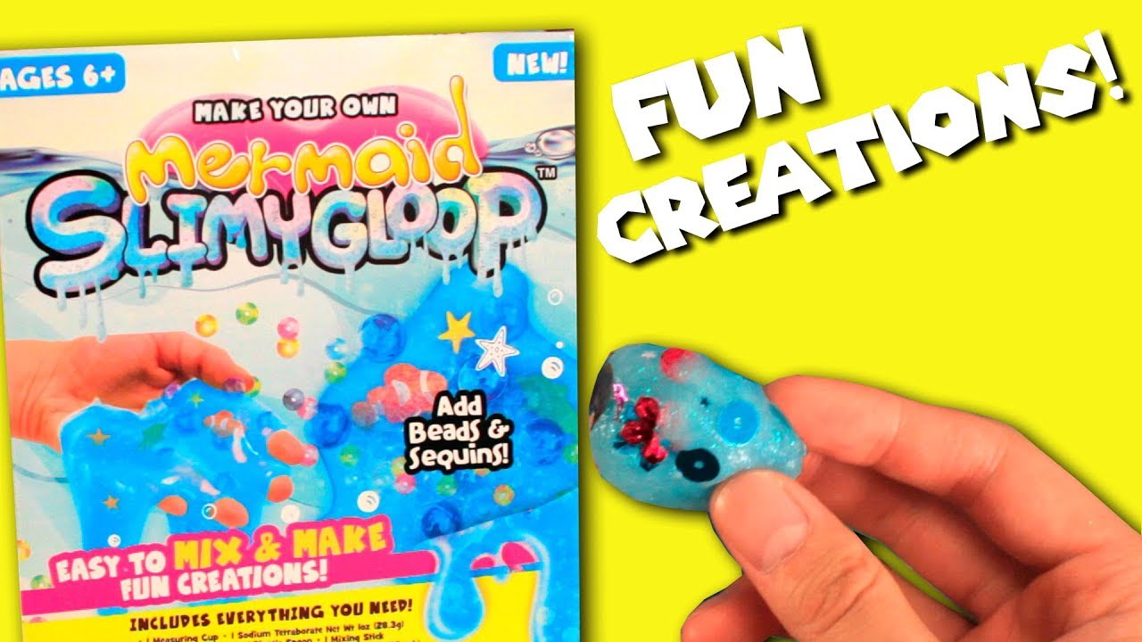 Make Your Own Mermaid Slimy Gloop | Easy To Mix & Make REVIEW 2017 ...