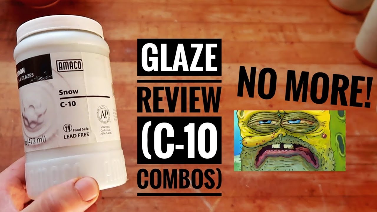 Glaze👏 review 👏. Amaco C-10 snow combos - YouTube