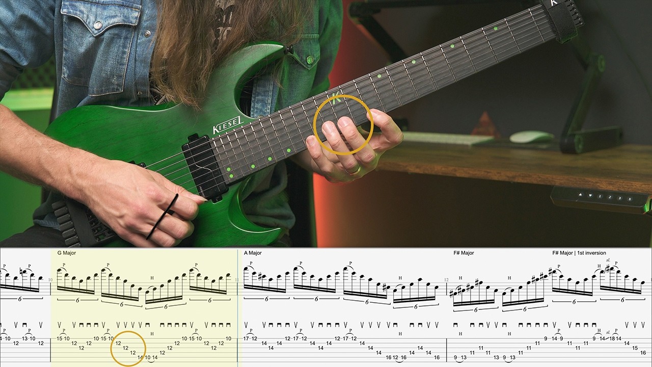 Jason Becker - Altitudes | Sweep picking tutorial - YouTube