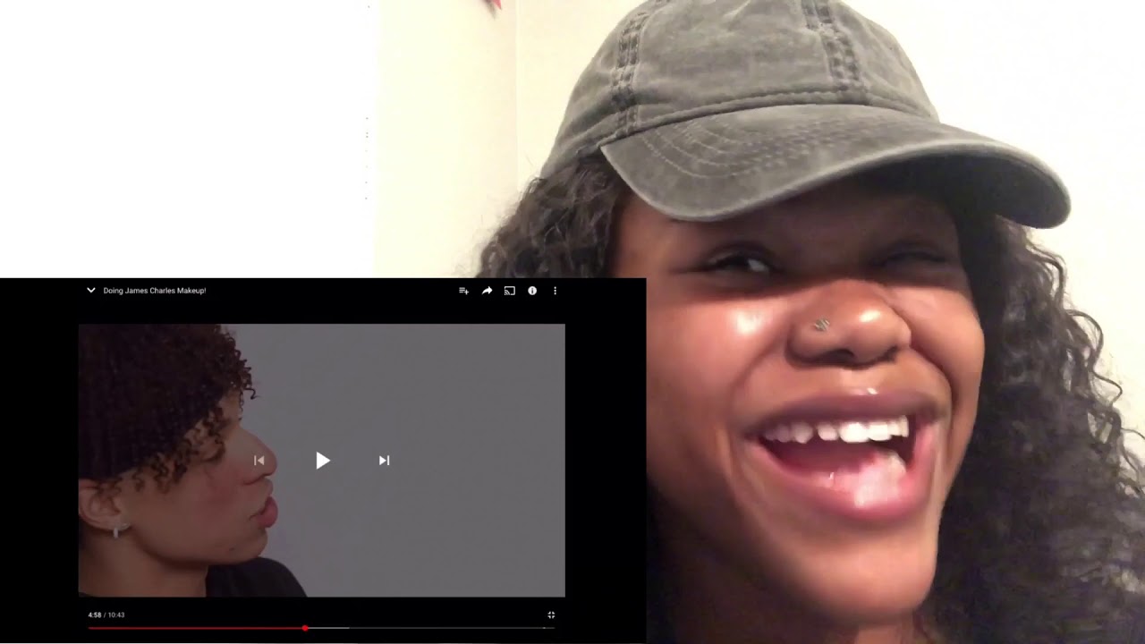 Larray- Doing James Charles’ Makeup | Reaction - YouTube