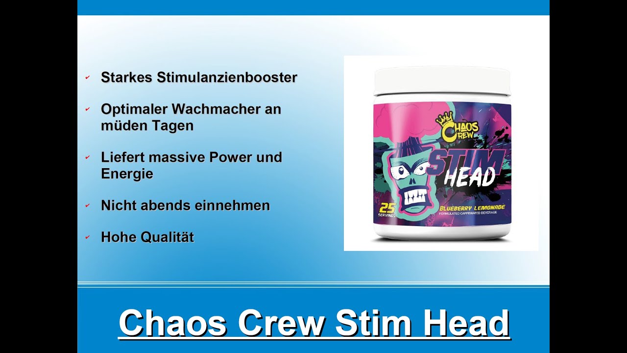 Chaos Crew Stim Head Wirkung - Review - Erfahrung - YouTube