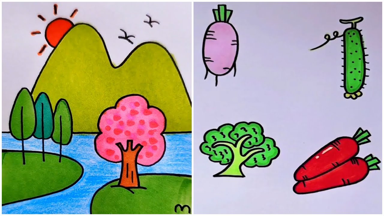 Best Basic drawing for kids ideas | Easy Drawings for Kids: Step-by ...