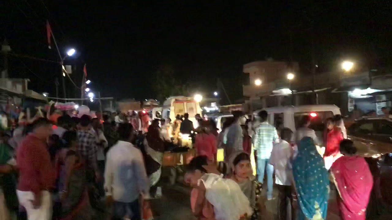 Traffic during bhandara - YouTube