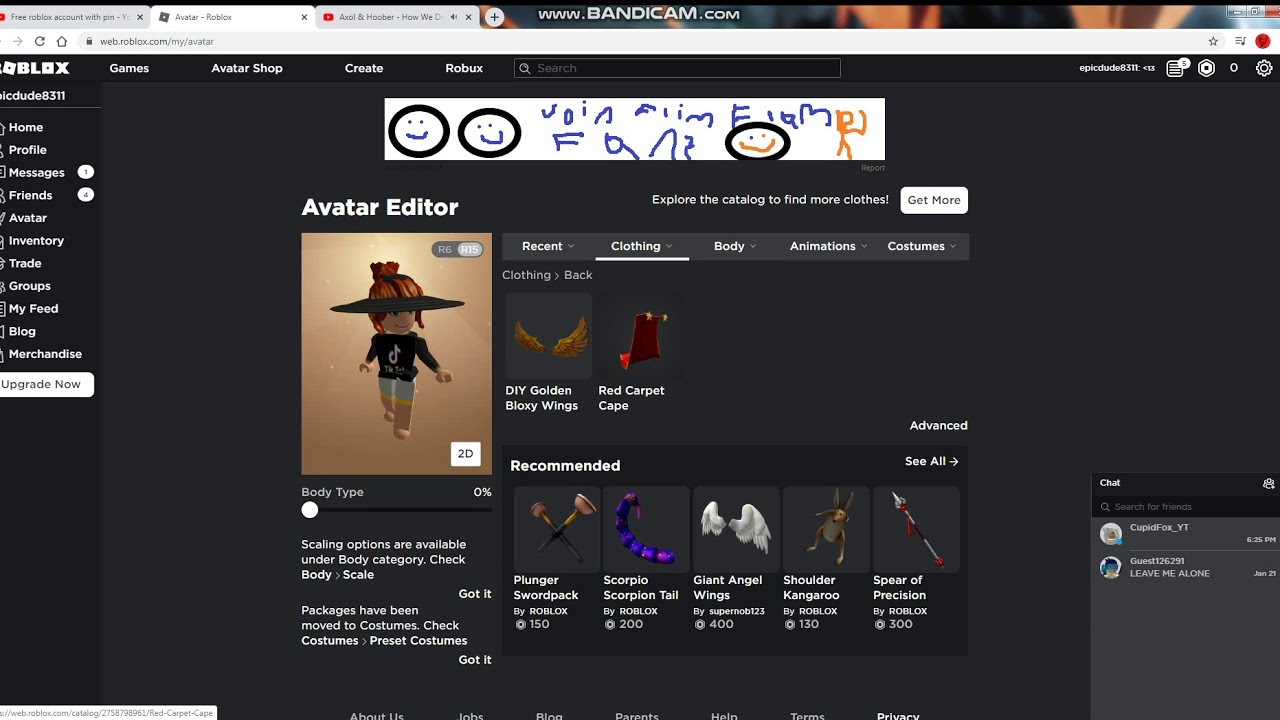 Free Roblox Account | Password At 50 Subscriber - YouTube