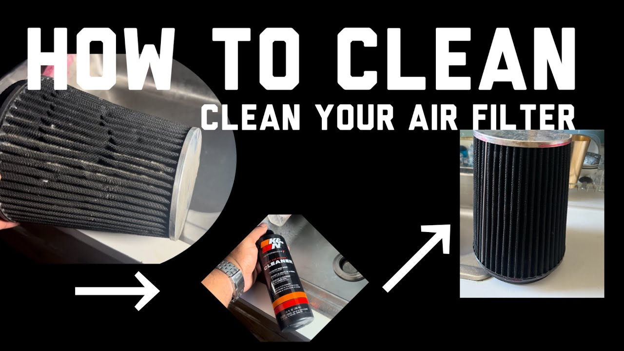 How to clean your after market air filter - YouTube