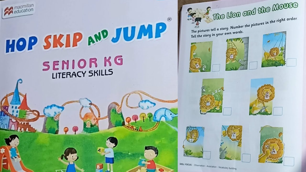 The Lion And The Mouse Hop skip and jump senior kg literacy skills pg ...
