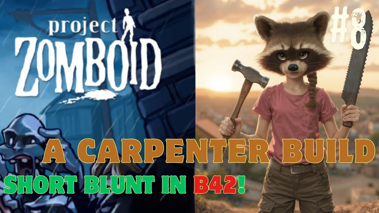 Project Zomboid B42 Carpenter build - Carving a medium handles - YouTube