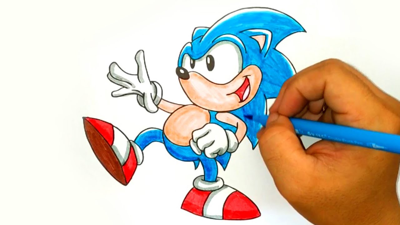 How to draw SONIC THE HEDGEHOG Classic - Sonic Kungfu - game sega ...