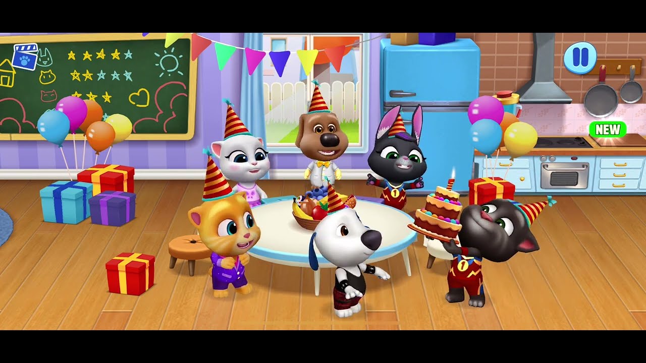 🧸💥🚀 All Colourful Costumes Sticker's Collection - My Talking Tom ...