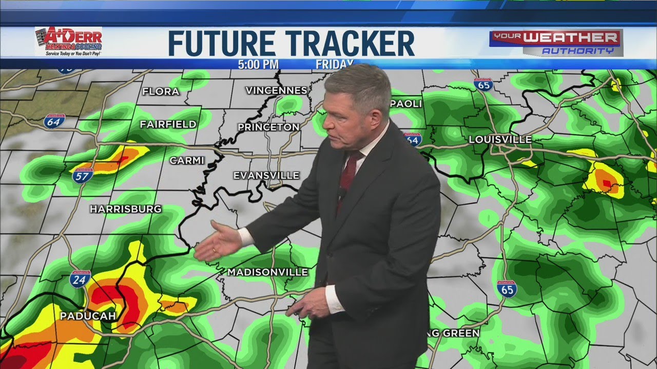 Beautiful Thursday/Showers-Storms Friday - YouTube