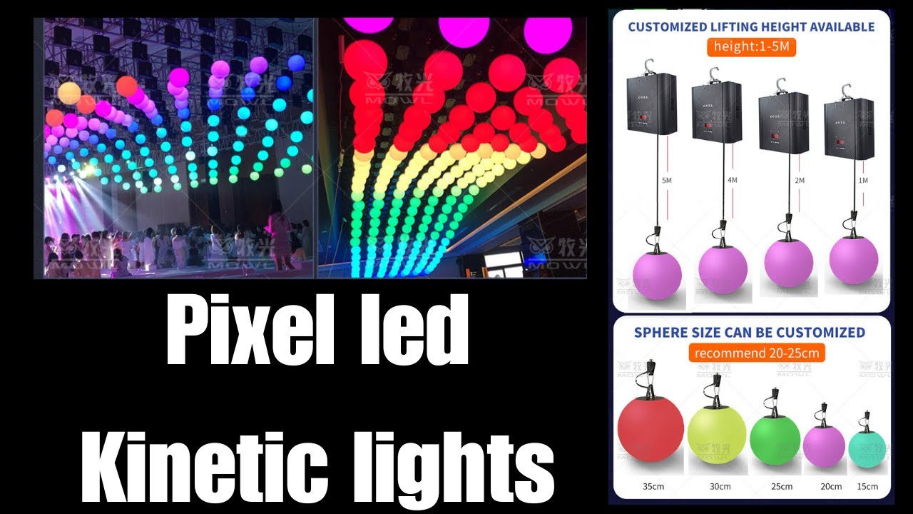 kinetic led lights | pixel led kinetic balls - YouTube