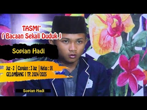 Tasmi' Gelombang 1: Sopian Hadi - YouTube