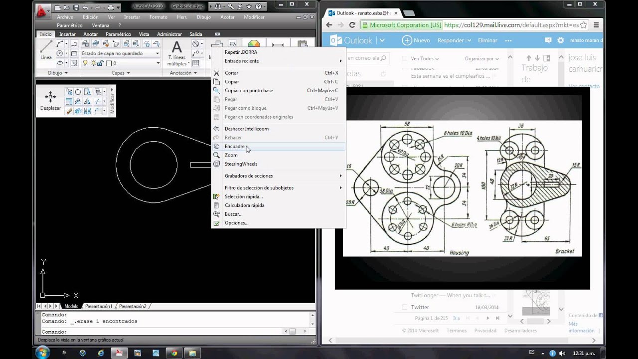 Tutorial AutoCAD 2 (Figuras Geométricas) - YouTube