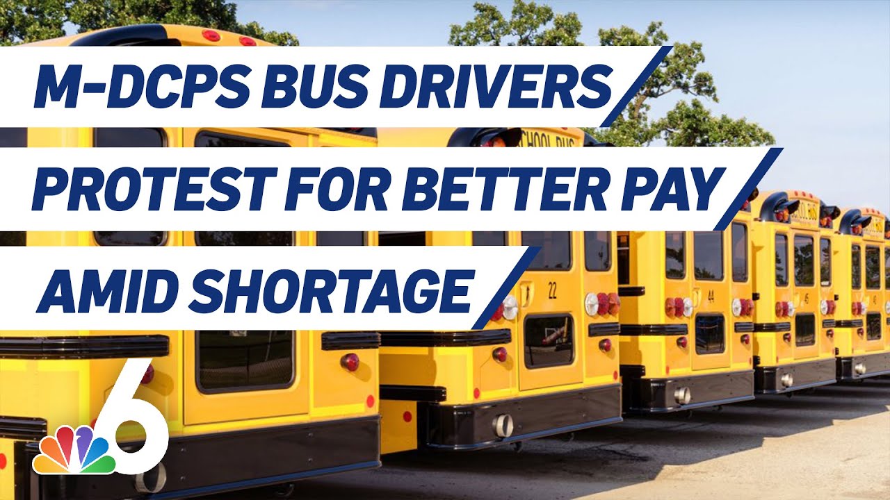 M-DCPS Bus Drivers Protest For Higher Wages - YouTube