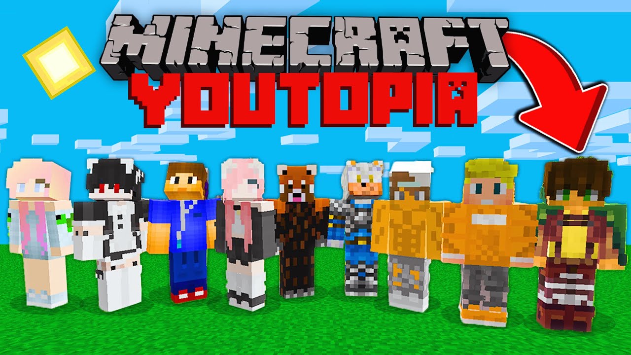 SERIE *NOUA* cu YOUTUBERII pe MINECRAFT ! - YouTopia - YouTube