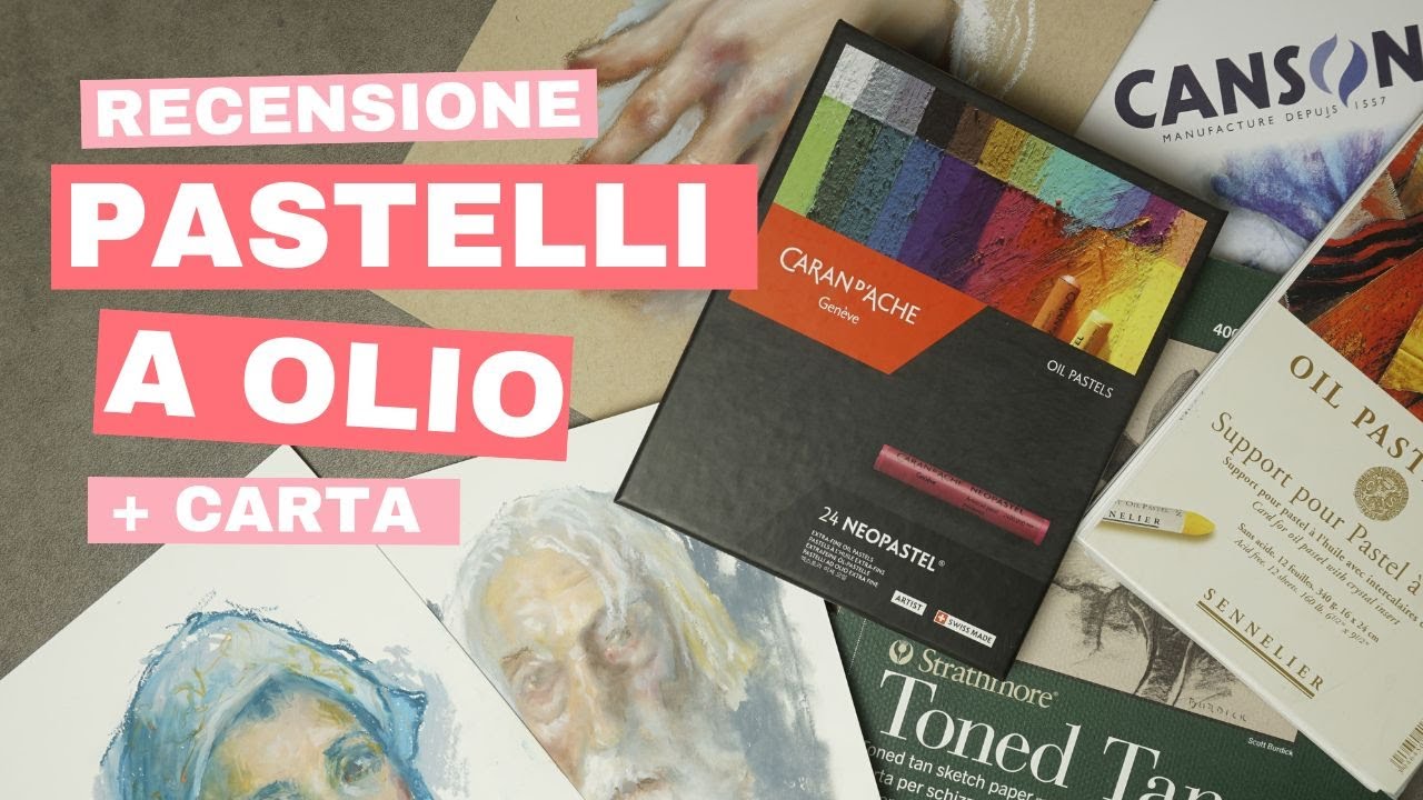 Pastelli a olio Neopastel Caran d'Ache. Belli, ma su che carta li uso ...