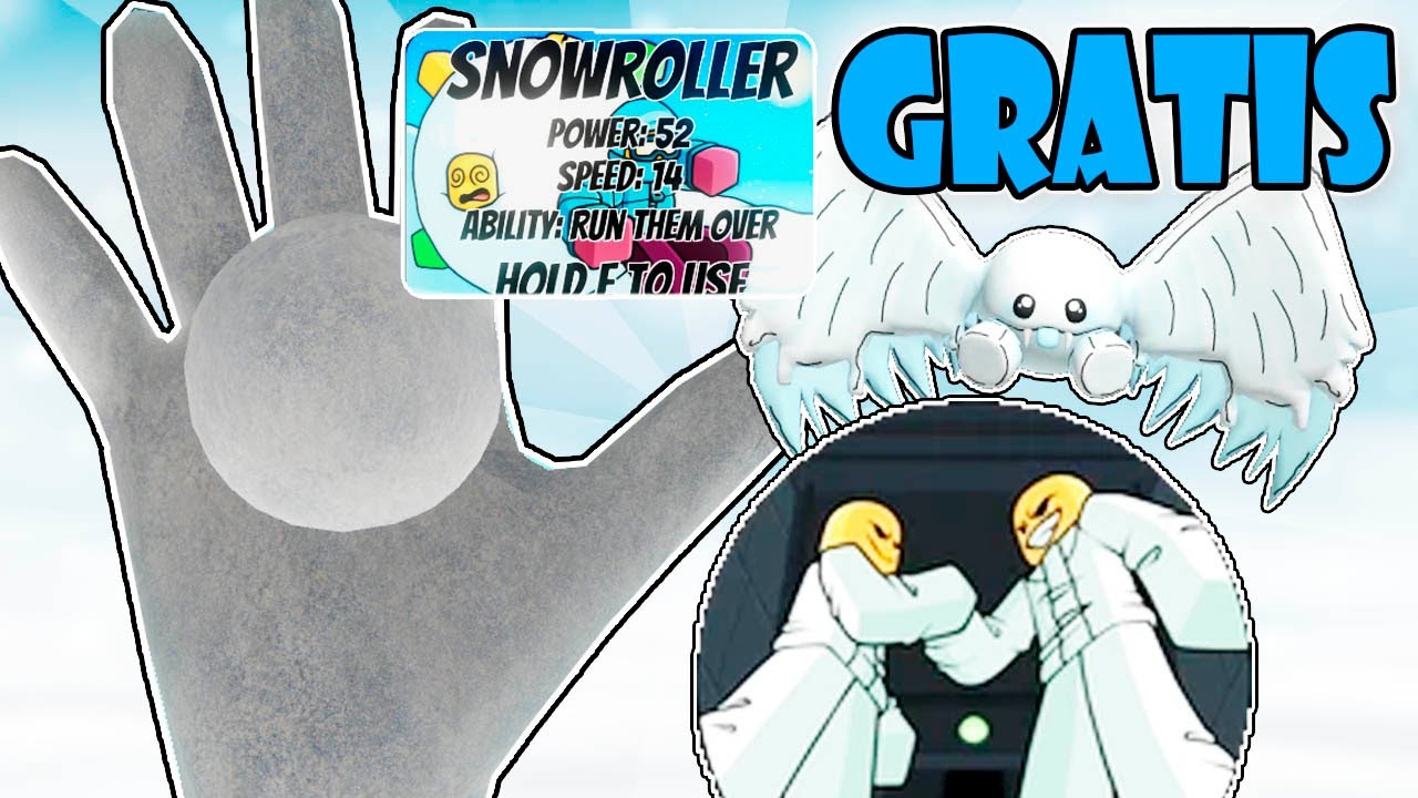 COMO CONSEGUIR GUANTE SNOWROLLER Y UGC SNOW PEEP GRATIS EN SLAP BATTLES ...