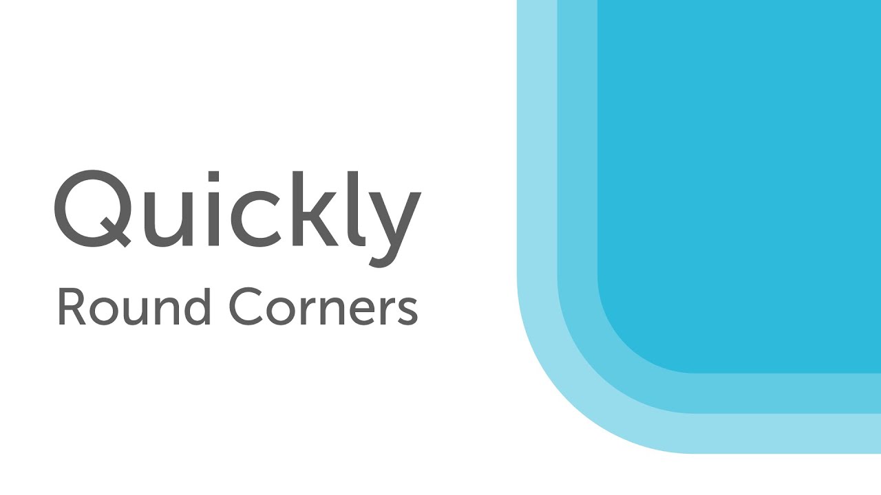 How to Quickly Round Corners in Illustrator | Quick Tip 001 - YouTube