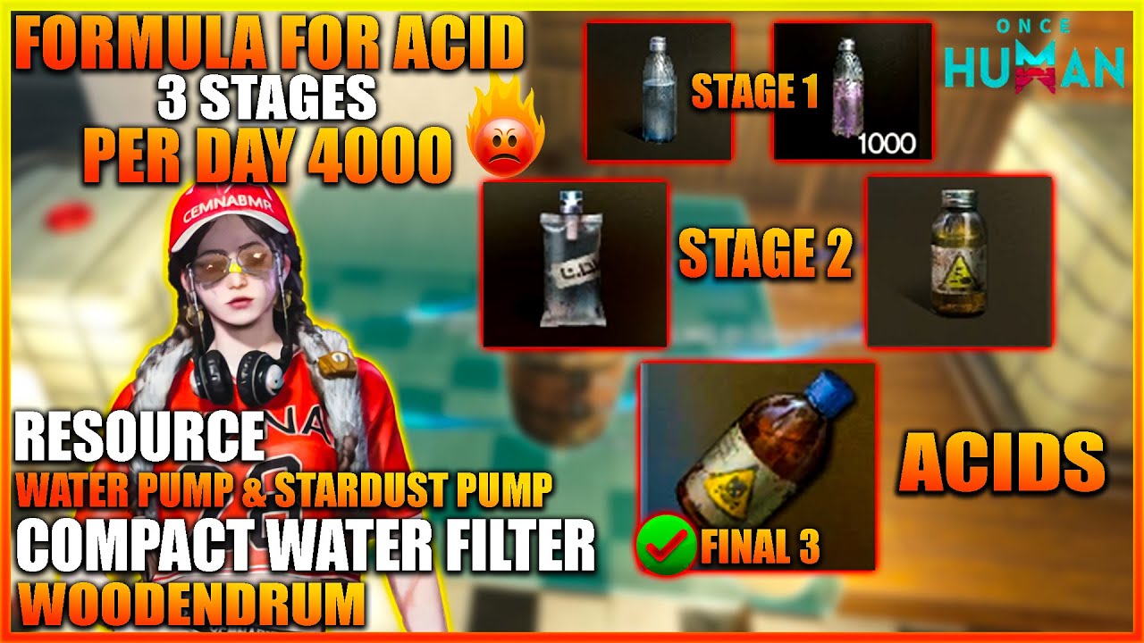 ONCE HUMAN ACID FARM BUILD GUIDE | PRODUCE PER DAY 3958+ ACID - YouTube