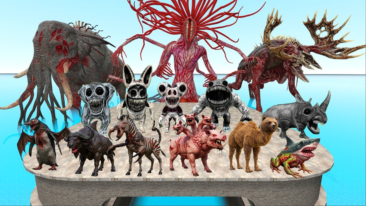 SPARTAN KICK ALL MUTANT ANIMALS ELEPHANT KANGAROO PENGUIN ZOOCHOSIS in ...