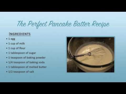 The Perfect Pancake Batter Recipe Quick and Easy - YouTube