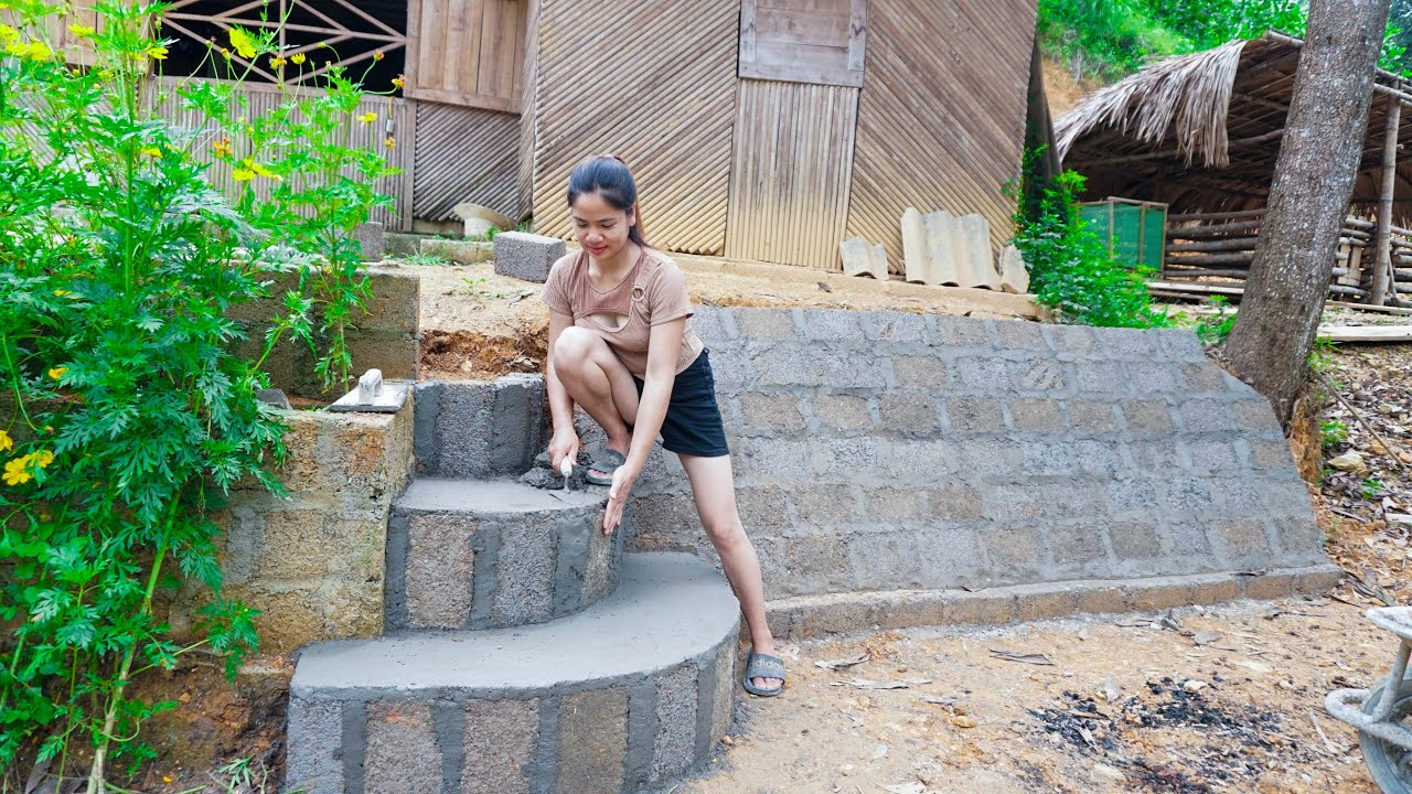 How to Build Amazing Art Round Staircase , Diy Building Farming - Lưu ...