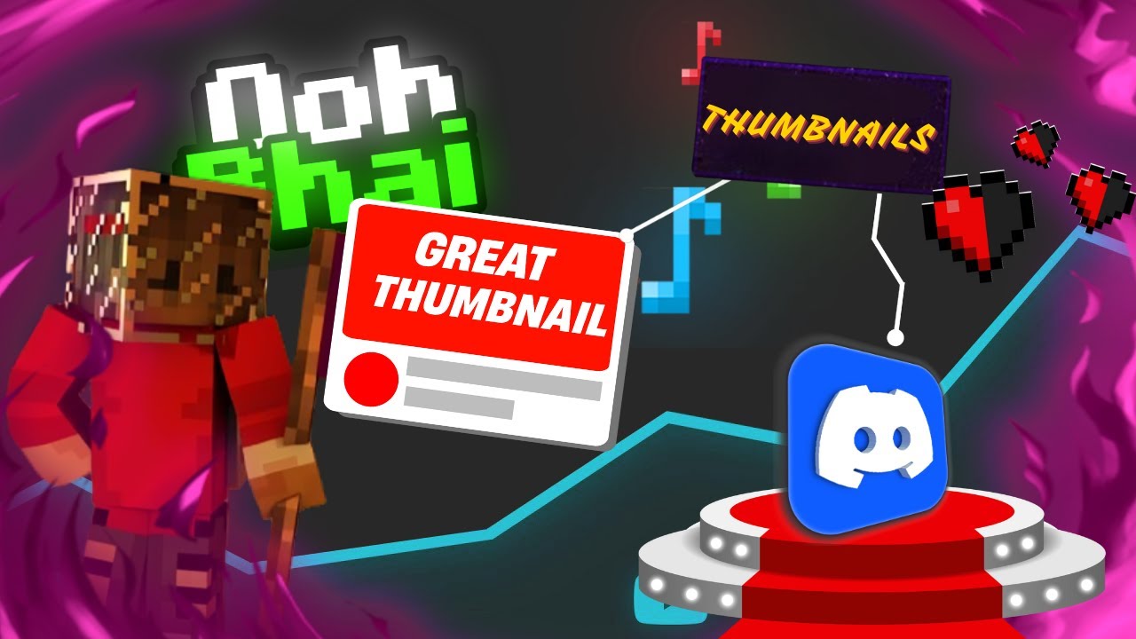 This Discord Server Make Best Minecraft Thumbnail And Logos Paid Works ...