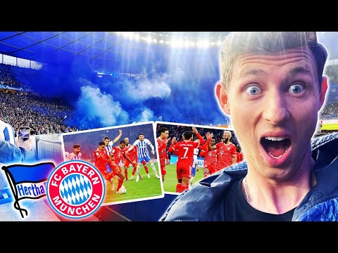 Erste Reihe Hertha BSC - Bayern München 2:3 Stadionvlog ⚽️🏟️ 13 Spieltag  Bundesliga Highlights