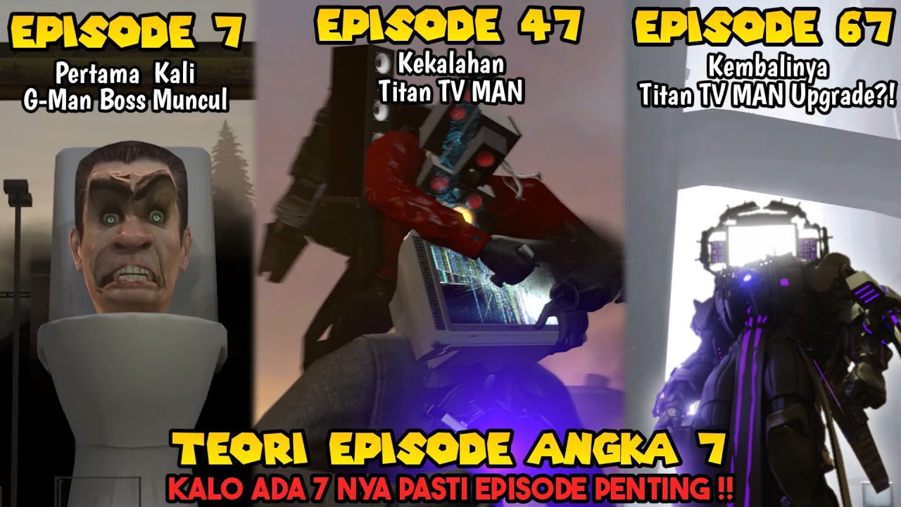 TEORI EPISODE ANGKA 7 DI SKIBIDI TOILET - TITAN TV MAN UPGRADE AKAN ...