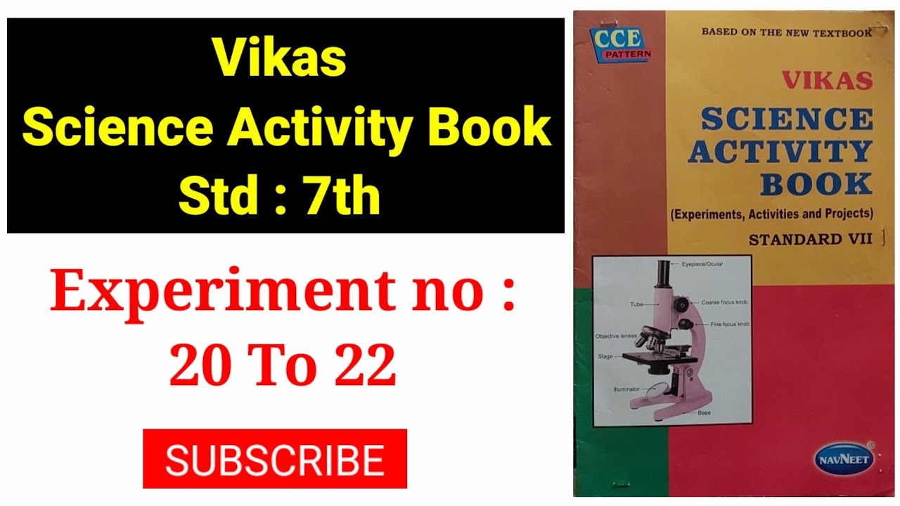 ( Experiment No - 20 To 22 ) 7th Vikas Science Activity Book / Maharashtra - YouTube