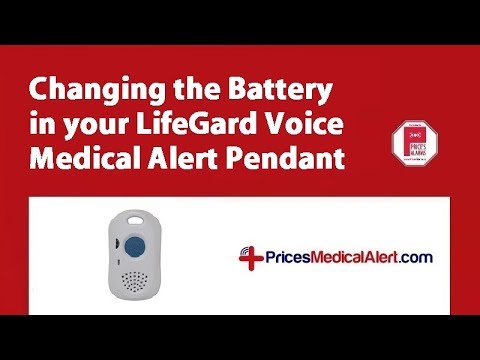 Changing the Battery on your LifeGard Voice Medical Alert Pendant - YouTube