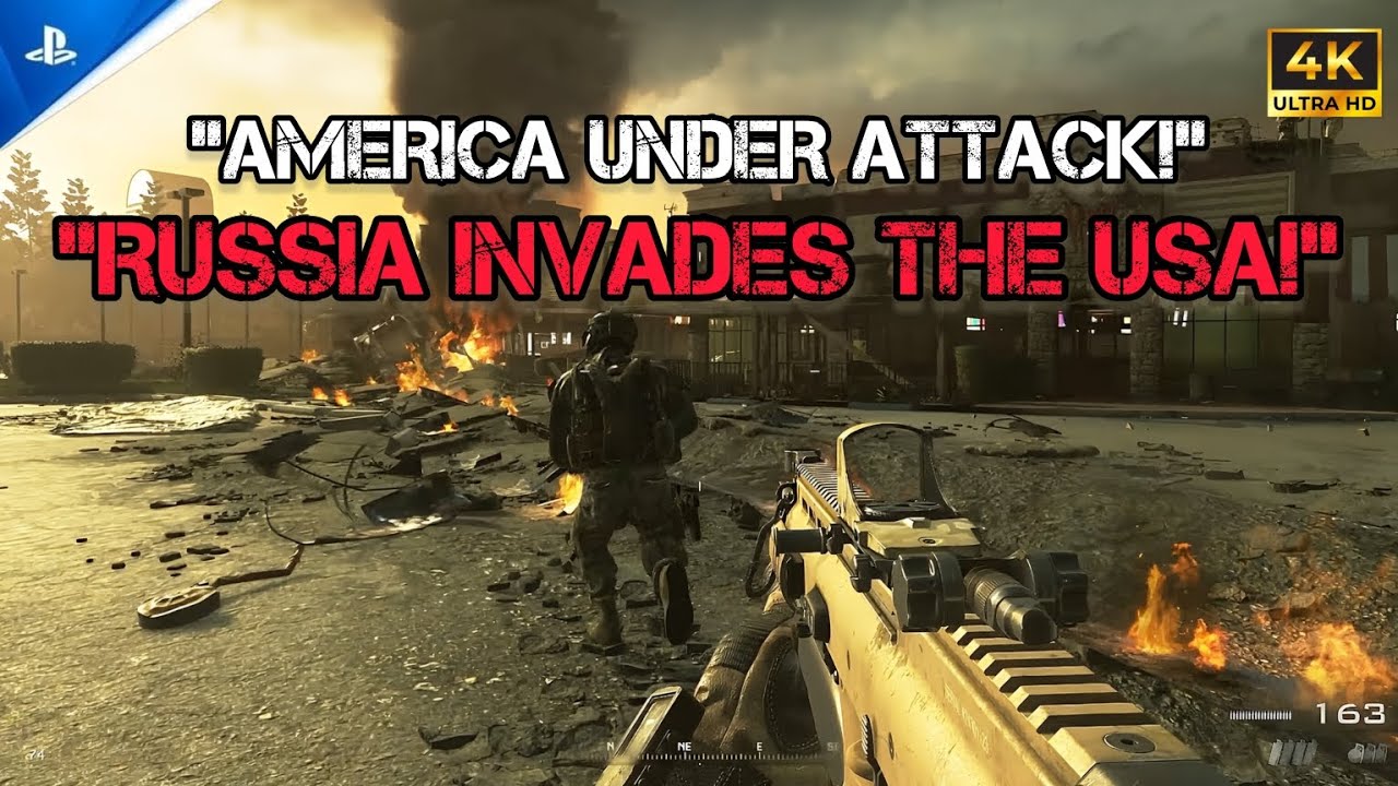 Call of Duty Modern Warfare 2 Wolverines Mission | Epic Russia Invasion ...