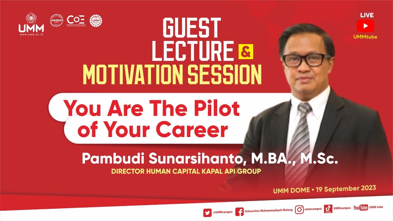 Guest Lecture and Motivation Session "You Are The Pilot of Your Career ...