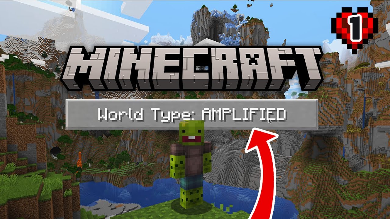 A NEW ADVENTURE! Minecraft Amplified Hardcore [Ep.1] - YouTube