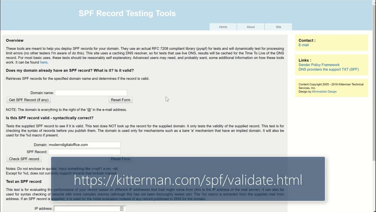 Validate SPF Record - YouTube